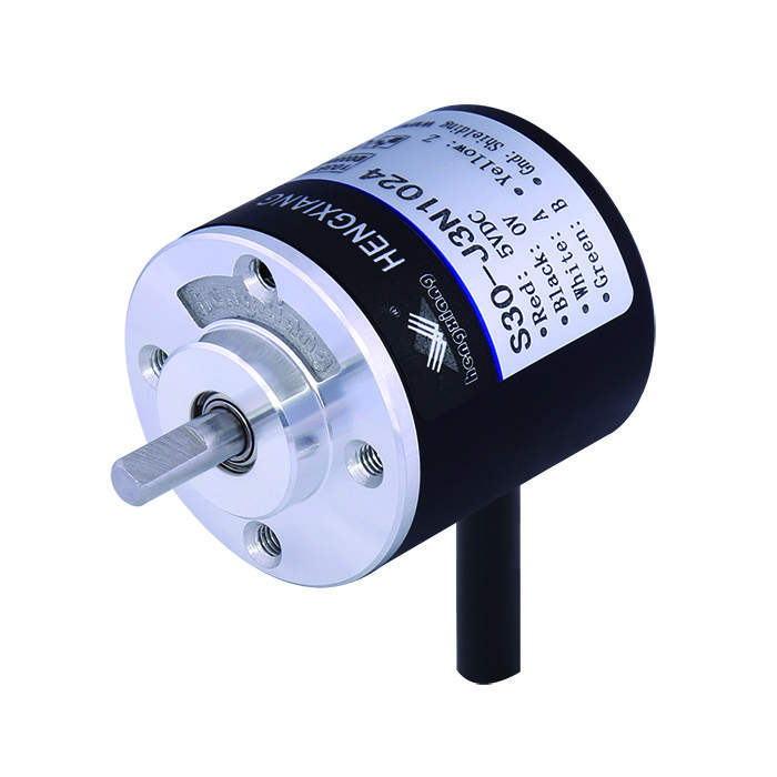 Incremenal 2500 Ppr Miniature Rotary Encoder Solid Shaft 4mm ...