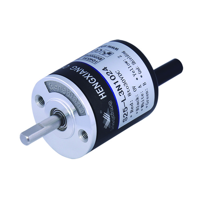 S25 Axial Mini Solid Encoder 360 Resolution , Incremental Simple Rotary ...