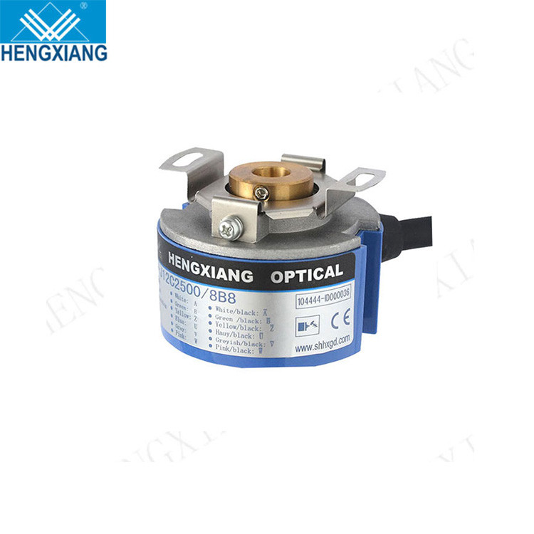 8 Wire Saving TTL UVW Hollow Shaft Incremental Encoder Sanyo Denki ...